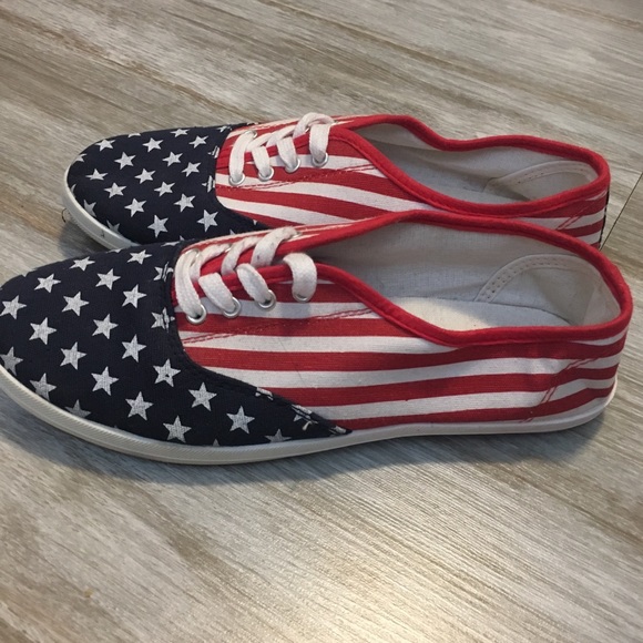 Wild Diva | Shoes | Wild Diva American Flag Shoes | Poshmark